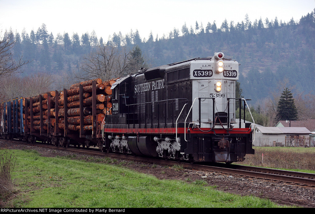 LLW 5399 (ex-SP 4364) on the Albany and Eastern Railroad